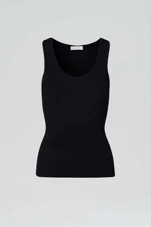 Scanlan Theodore Crepe Knit Singlet - Navy