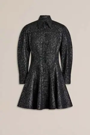 Scanlan Theodore Ocelot Weave Mini Dress