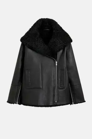 Scanlan Theodore Shearling Trapeze Jacket