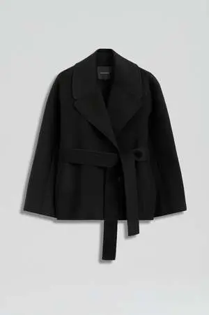 Scanlan Theodore Cocoon Sleeve Cropped Coat