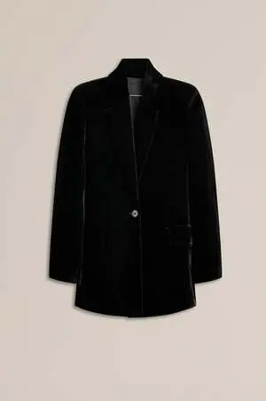 Scanlan Theodore Velvet Tailored Jacket - Black