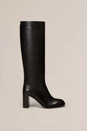 Scanlan Theodore Tailored Leather Knee-high Boots - Black
