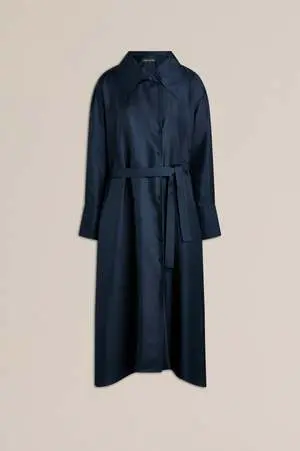 Scanlan Theodore Silk Twill Shirt Dress