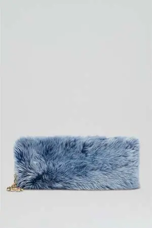 Scanlan Theodore Toscana Shearling Pouch - Denim