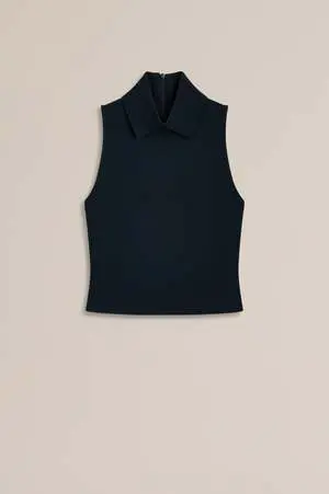 Scanlan Theodore Crepe Knit Sleeveless Top