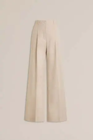 Scanlan Theodore Sateen Pleat Front Trousers