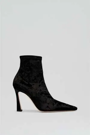 Scanlan Theodore Stretch Velvet Ankle Boots