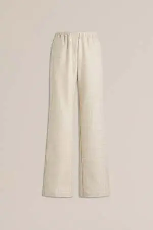 Scanlan Theodore Italian Flannel Straight-leg Trousers - Wheat