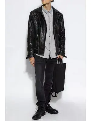 ALLSAINTS Gleason Cotton Shirt - Grey