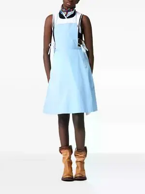 Miu Miu Pinafore-style Midi Dress - White