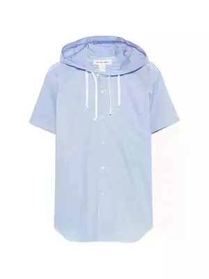 Comme Des Garçons Hooded Stripe-pattern Shirt