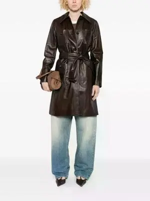 Max Mara Buttoned Belted Coat