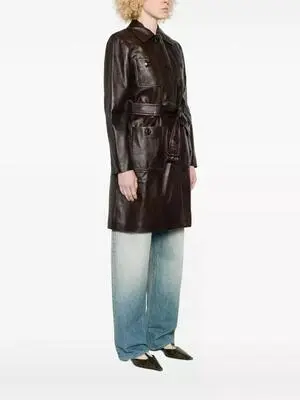 Max Mara Buttoned Belted Coat