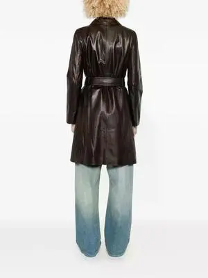 Max Mara Buttoned Belted Coat