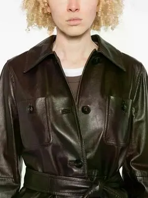 Max Mara Buttoned Belted Coat