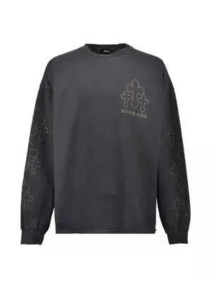 BREATH Long-sleeve Crew-neck T-shirt - Black