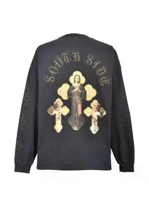 BREATH Long-sleeve Crew-neck T-shirt - Black