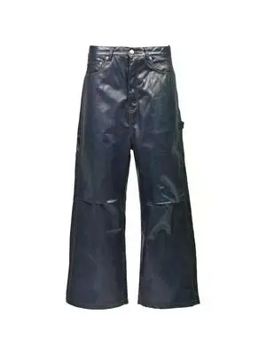 BREATH Coated Wide Leg Jeans