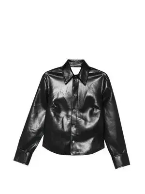 Nanushka Cut-out Shirt - Black