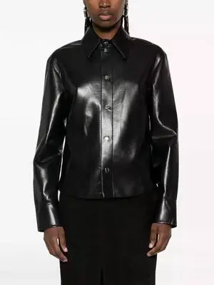 Nanushka Cut-out Shirt - Black