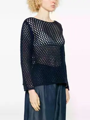 INTRECCI Open Knit Long Sleeve Sweater