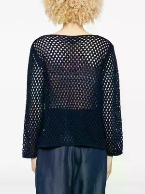 INTRECCI Open Knit Long Sleeve Sweater