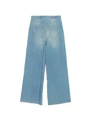 Marella Distressed-effect Palazzo Pants