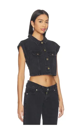 Abrand Denim Rose Denim Shirt Jacket