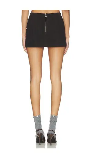 MANOKHI Classic Mini Skirt - Chocolate