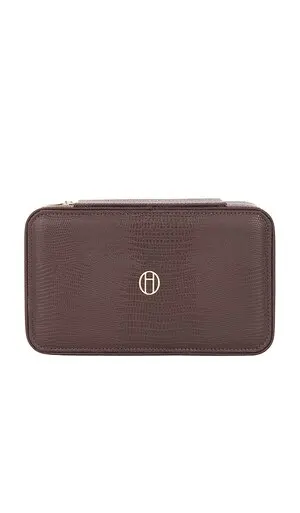 HEAVEN MAYHEM Travel Jewelry Case In Brown - Espresso