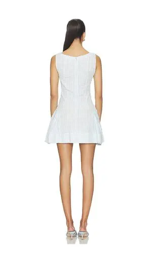 For Love & Lemons Scotch Bonnet Gingham Mini Dress