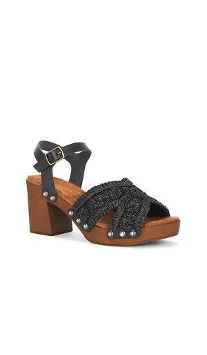 Seychelles Ravenna Sandal - Black Raffia