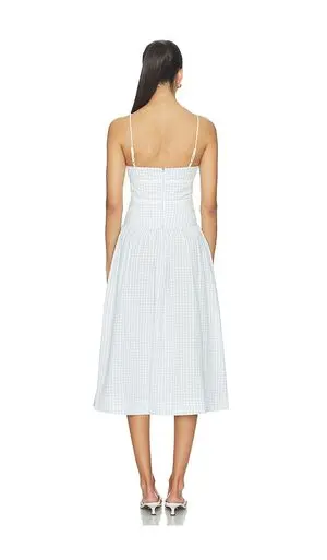 For Love & Lemons Georgia Gingham Midi Dress