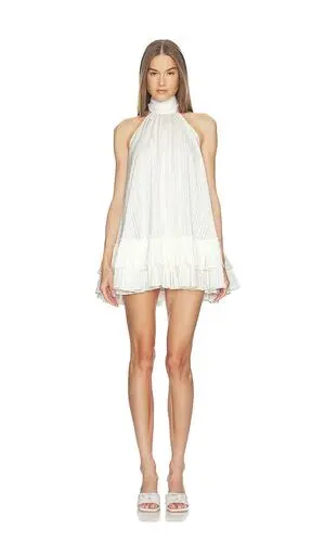 LOBA Izzie Babydoll Mini Dress - White