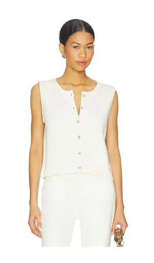 525 America Marianna Rolled Edge Button Front Vest
