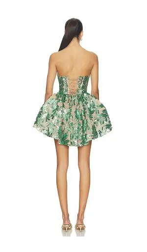 BRONX BANCO Bronx And Banco Chloe Pailette Strapless Mini Dress