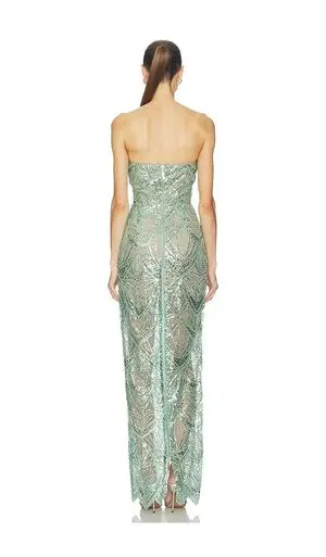 BRONX BANCO Bronx And Banco Giselle Sequin Embellished Maxi Dress