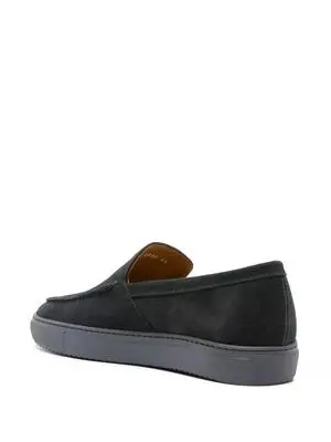 DOUCAL'S Round-toe Suede Loafers
