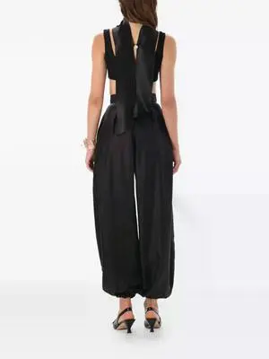 MANURI Donna Silk Scarf - Black