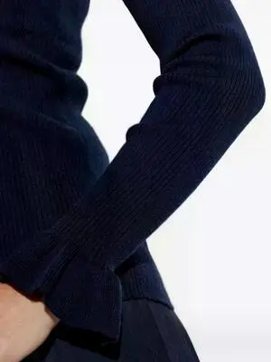 Michael Kors Ruffled V-neck Sweater