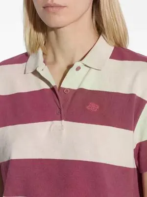 Munthe Striped Polo Top - Pink