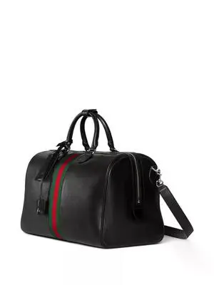Gucci Medium Leather Duffle Bag - Black