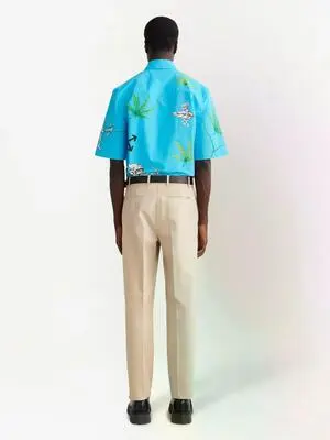 Off-White Cotton Tailored Trousers