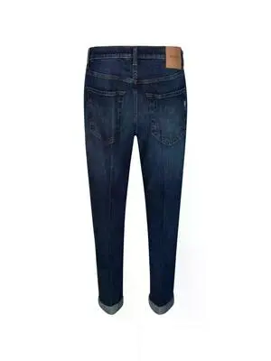 DONDUP Cuffed Straight Leg Jeans