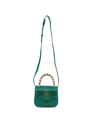 Versace La Medusa Crystal Embellished Satchel