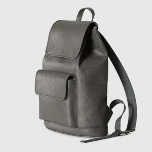 Gucci Gg Emblem Medium Backpack - Grey