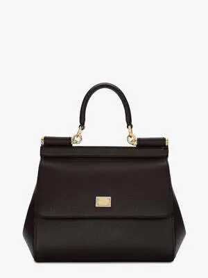 Dolce & Gabbana Sicily Medium Leather Crossbody Bag