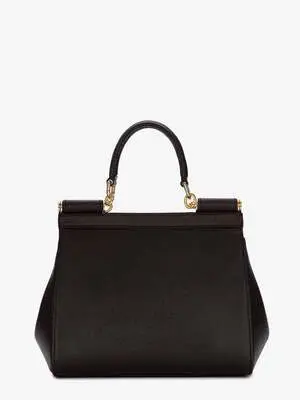 Dolce & Gabbana Sicily Medium Leather Crossbody Bag