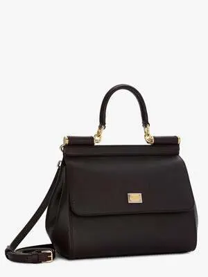 Dolce & Gabbana Sicily Medium Leather Crossbody Bag