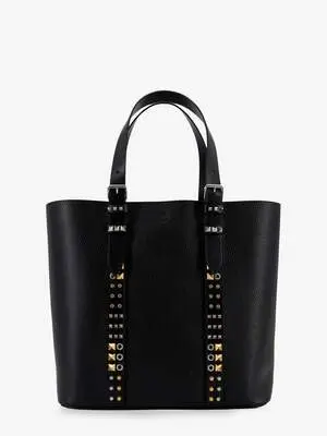 Valentino Garavani Leather Shoulder Bag With Studs - Black